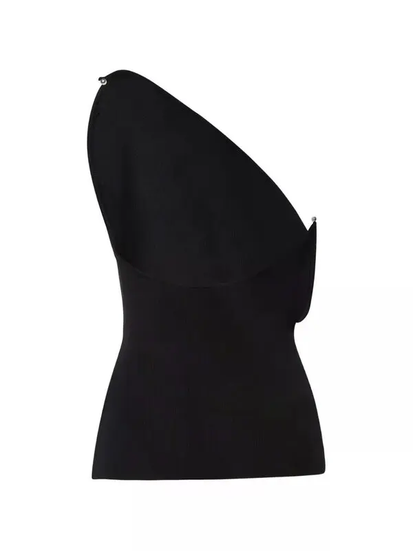 Christopher Esber One-shoulder Hardware-detail Blouse
