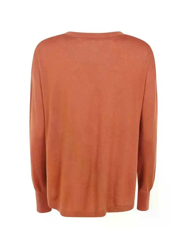 Aspesi V-neck Wool Sweater - Orange