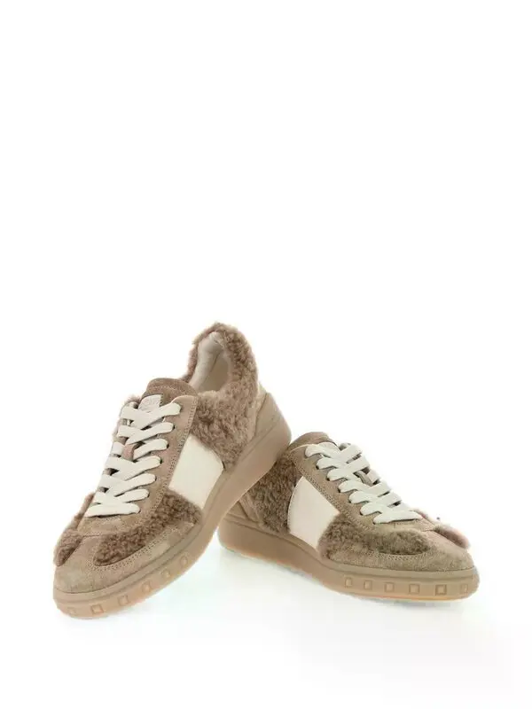 Valentino Garavani Shearling-trim Sneakers