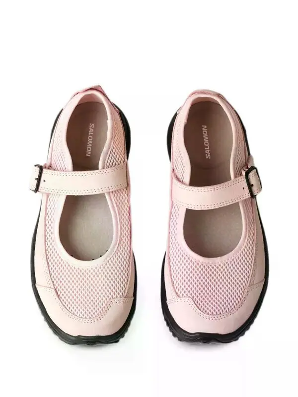 SALOMON Ballet Flats With Buckle Fastening Strap - Pink
