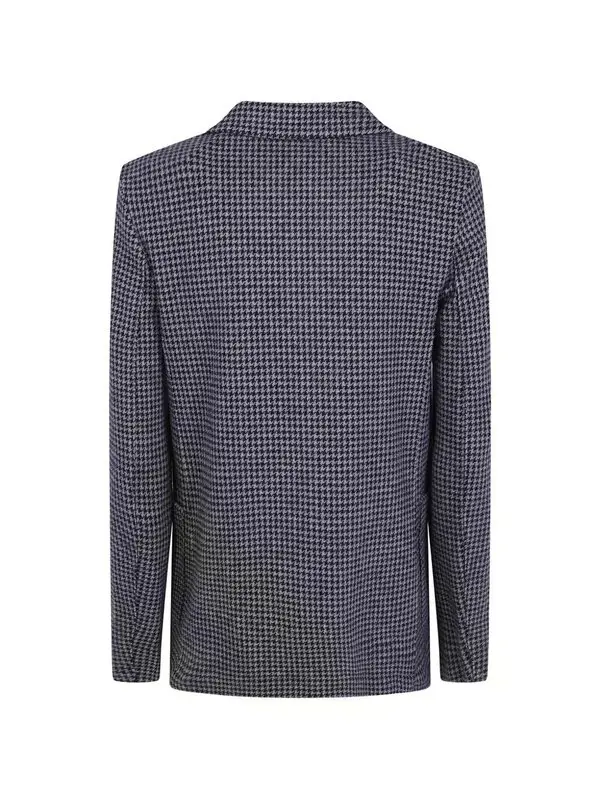 Harris Wharf London Houndstooth-pattern Wool Blazer