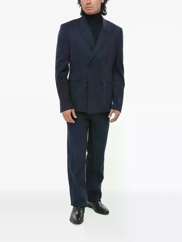 Off-White Jacquard Double-breasted Blazer