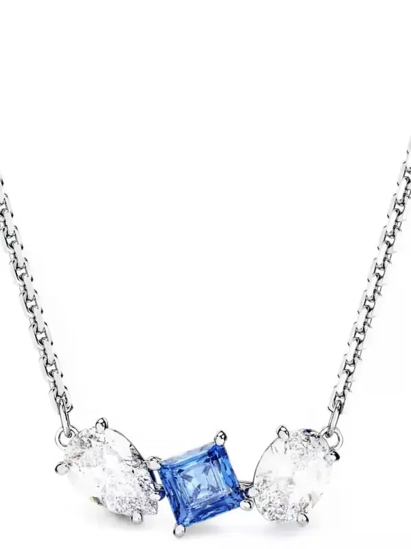 SWAROVSKI Mesmera Crystal-embellished Cable-link Necklace - Silver