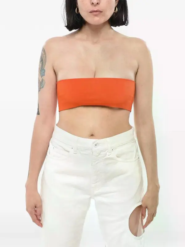 Max Mara Knit Bandeau Top - Orange