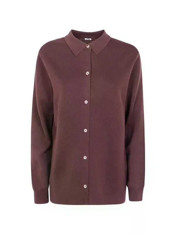 Aspesi Button-up Collared Cardigan - Brown