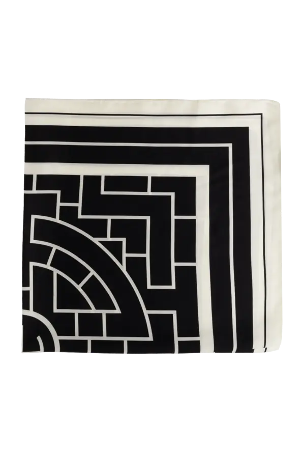 ANINE BING Silk Scarf "york - Black