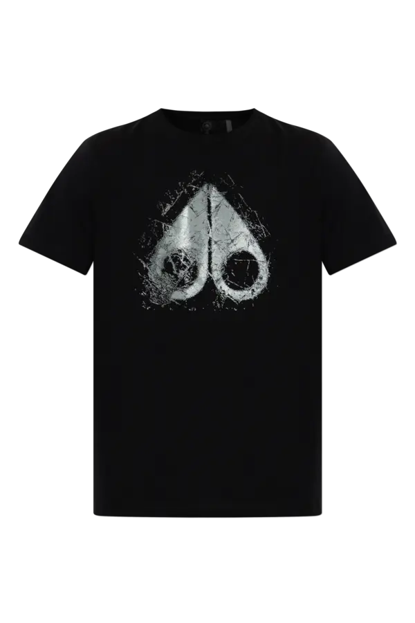 Moose Knuckles T-shirt With Print - Black
