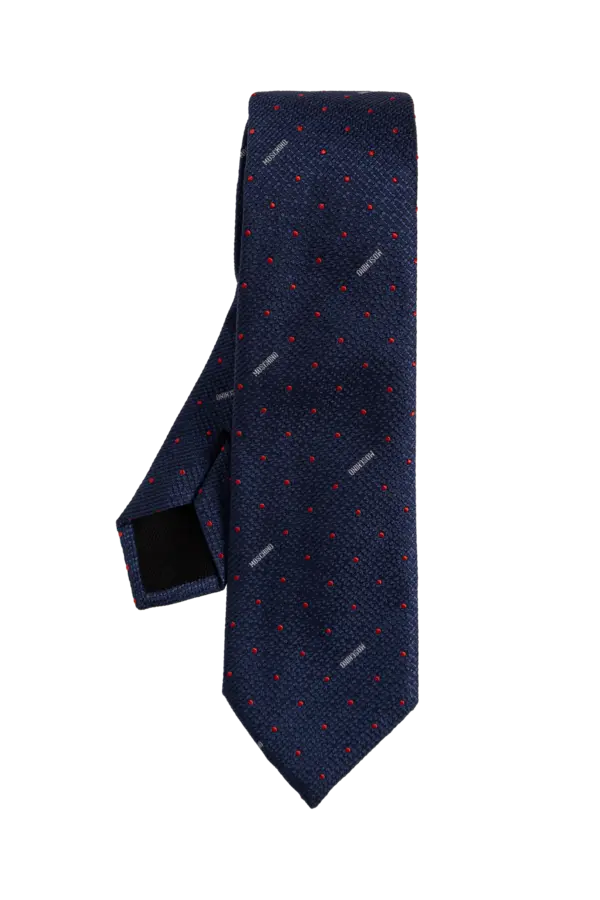 Moschino Silk Tie - Navy Blue
