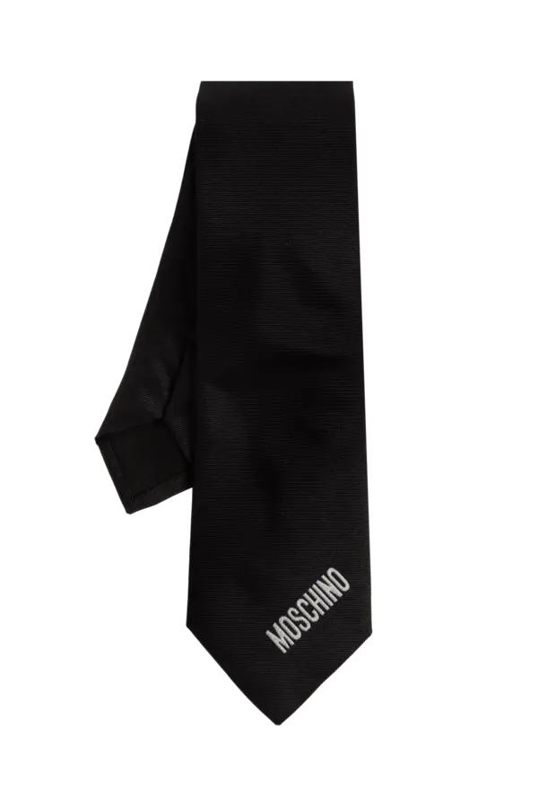 Moschino Silk Tie - Black