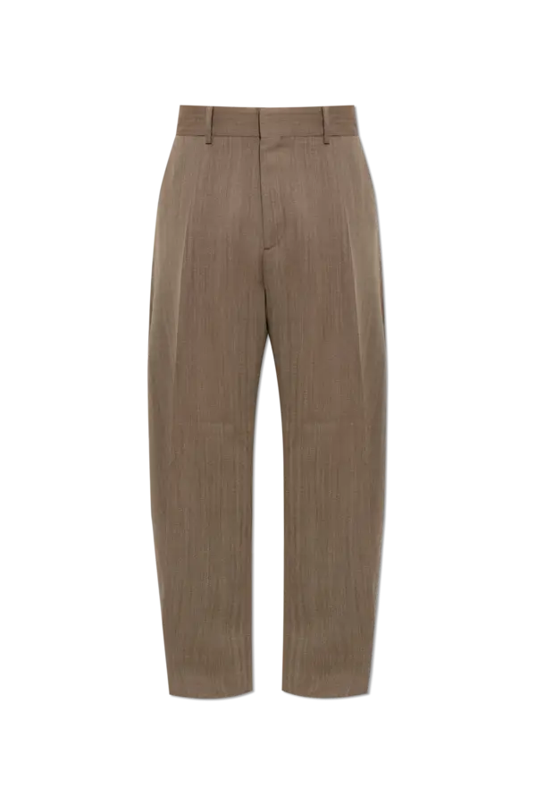 Studio Nicholson Wool Trousers ‘fume - Brown