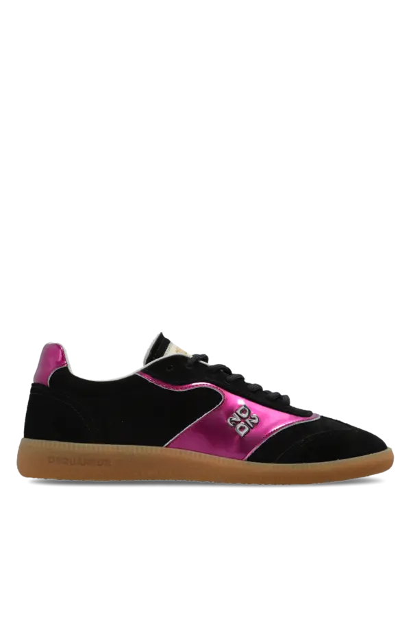 Dsquared2 Rebel" Suede And Patent Leather Sneakers