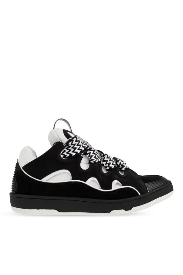 LANVIN Curb Lace-up Sneakers - Black
