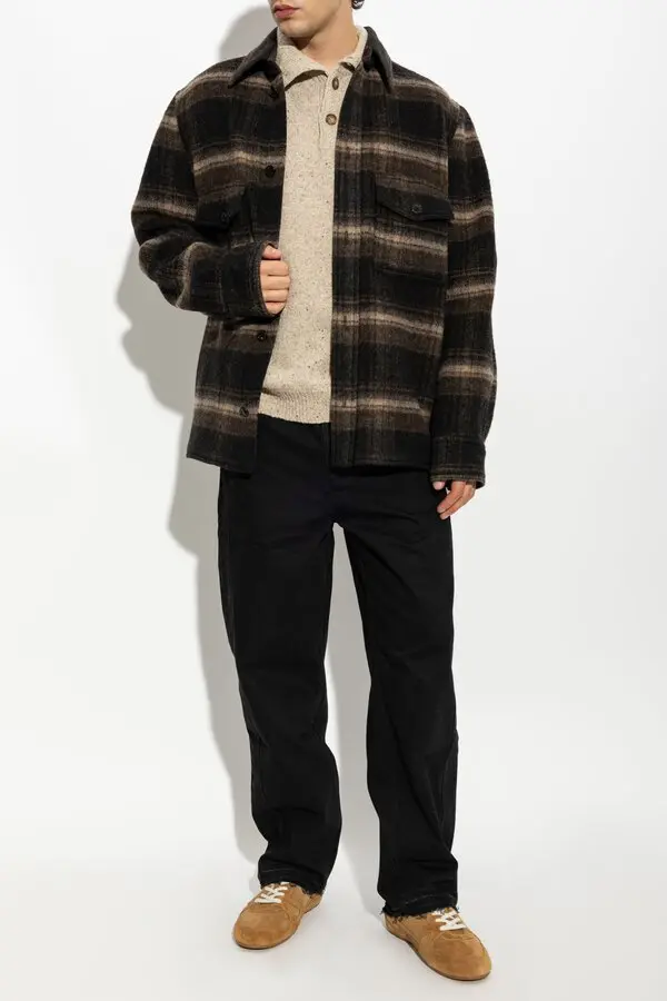 MARANT Kervon' Jacket In Checked Wool Blend