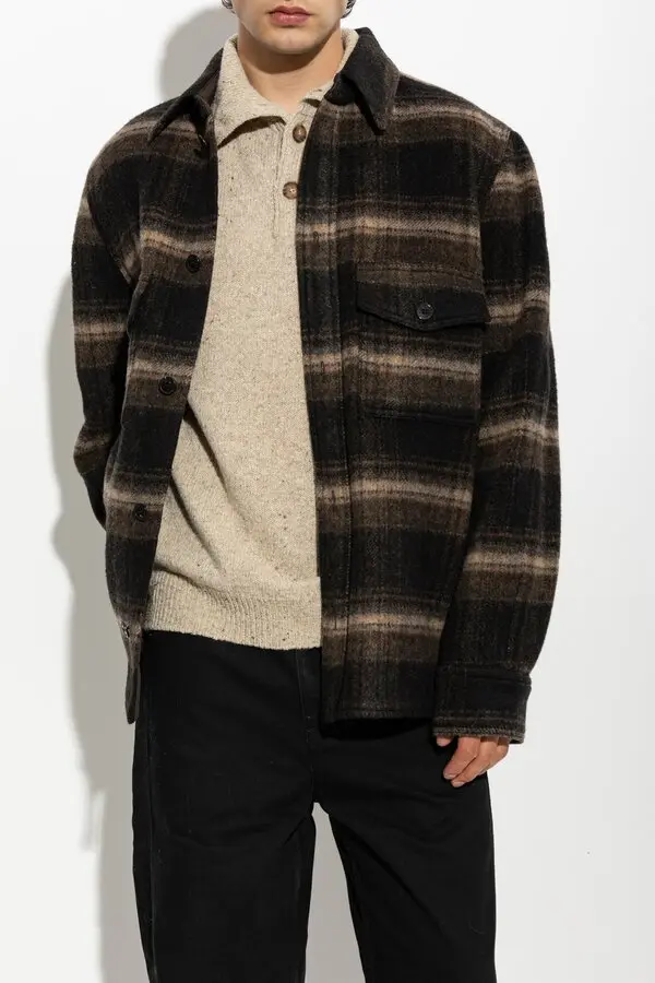 MARANT Kervon' Jacket In Checked Wool Blend
