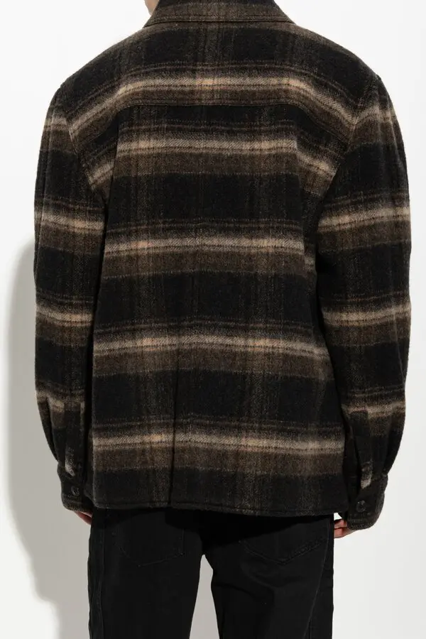 MARANT Kervon' Jacket In Checked Wool Blend