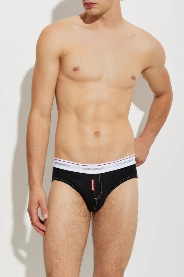 Dsquared2 Cotton Briefs With Logo