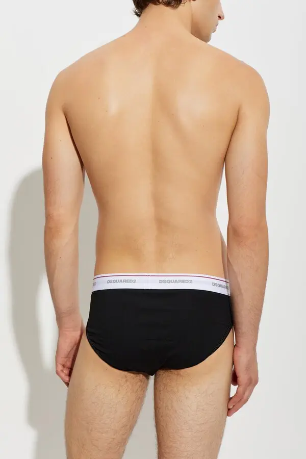 Dsquared2 Cotton Briefs With Logo