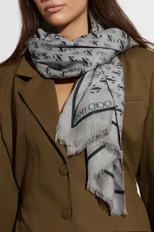 JIMMY CHOO Scarf With Monogram