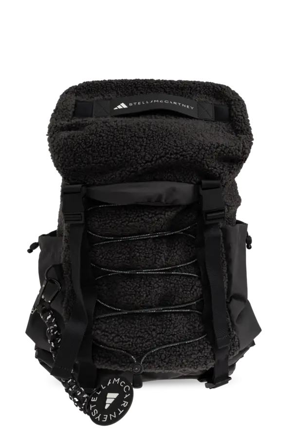 Adidas By Stella McCartney Fleece Backpack With Logo - Black