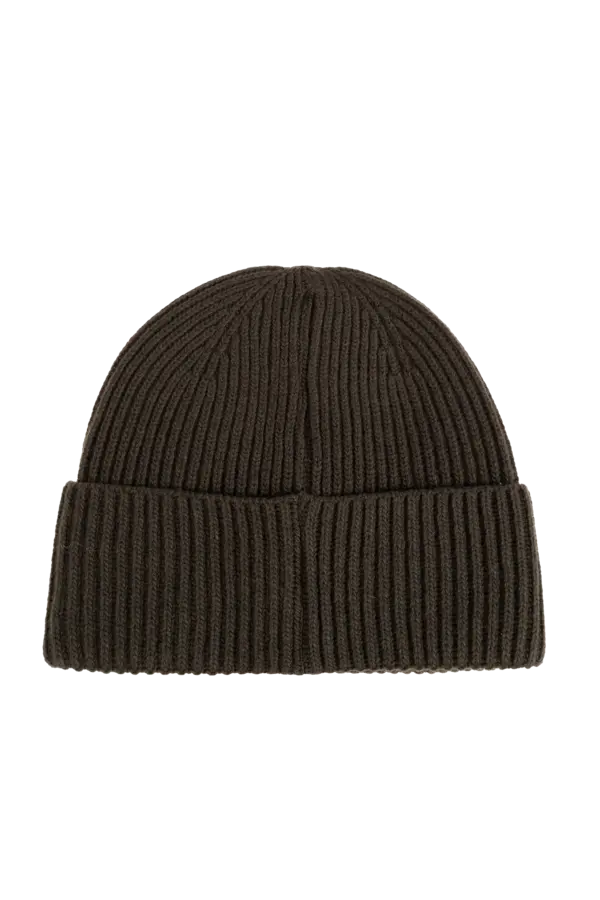 Moschino Ribbed Logo Beanie