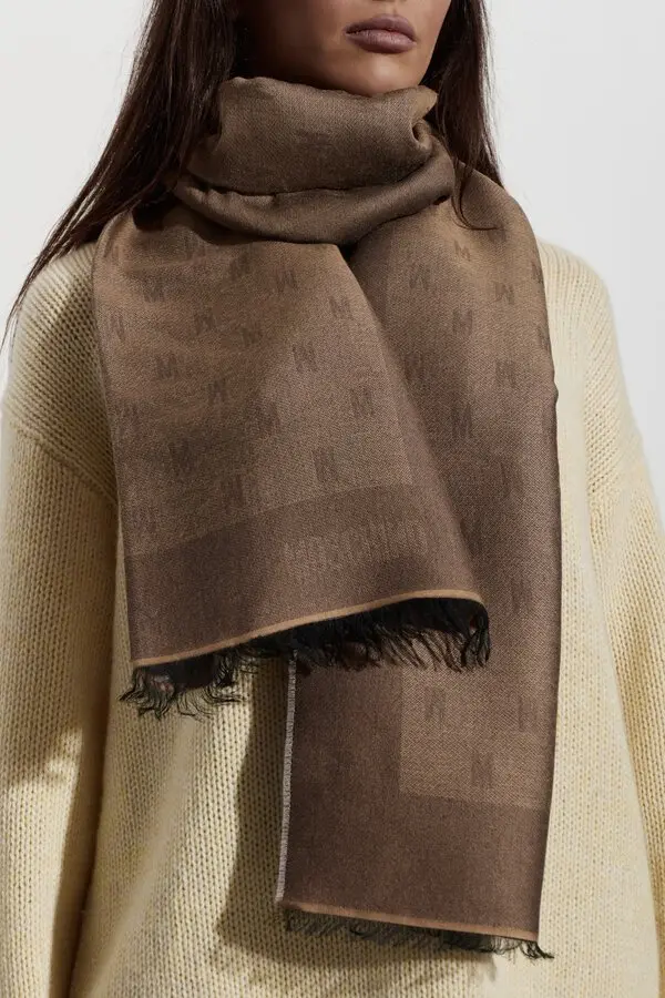 Moschino Scarf With Monogram