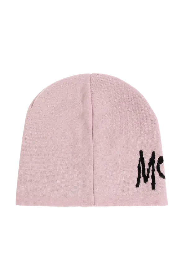 Moschino Beanie With Bear And Logo Detail