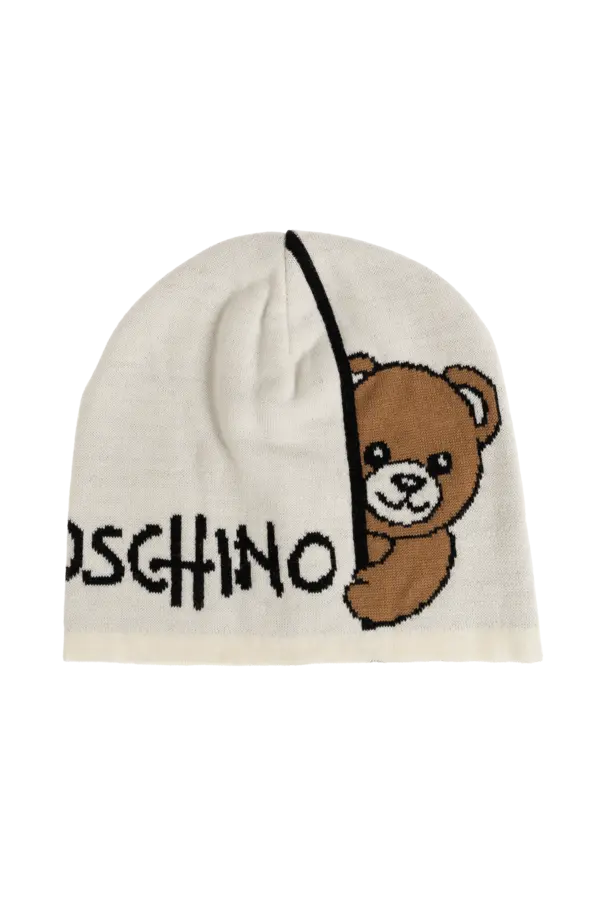 Moschino Cap With Logo - Cream
