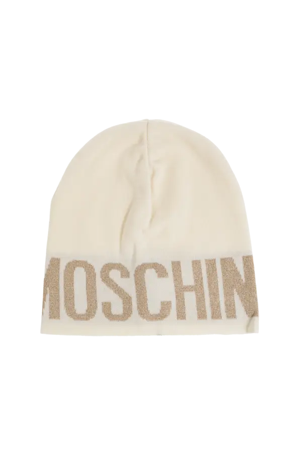 Moschino Cap With Logo - Cream