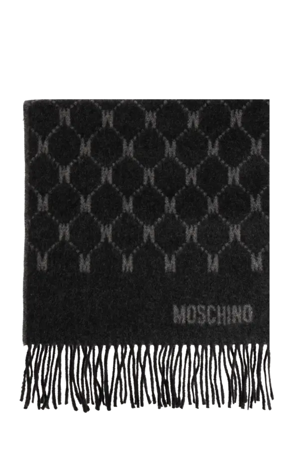 Moschino Cashmere Scarf With Monogram