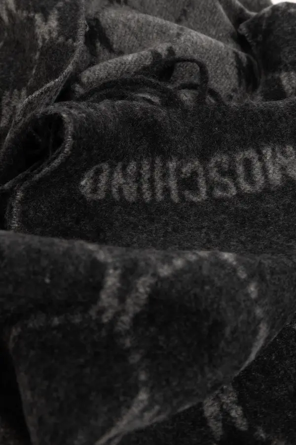 Moschino Cashmere Scarf With Monogram