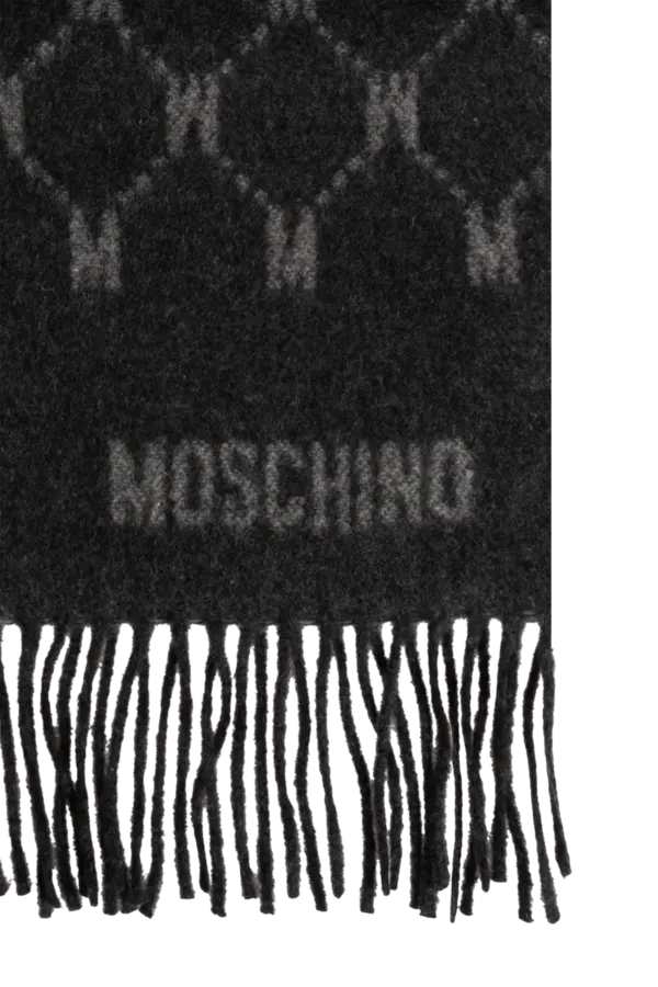 Moschino Cashmere Scarf With Monogram