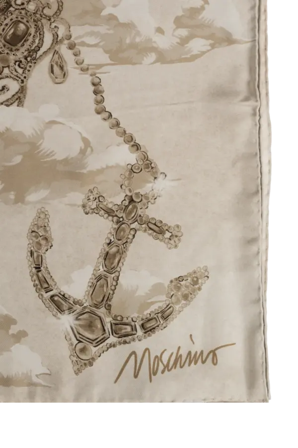 Moschino Silk Scarf With Print