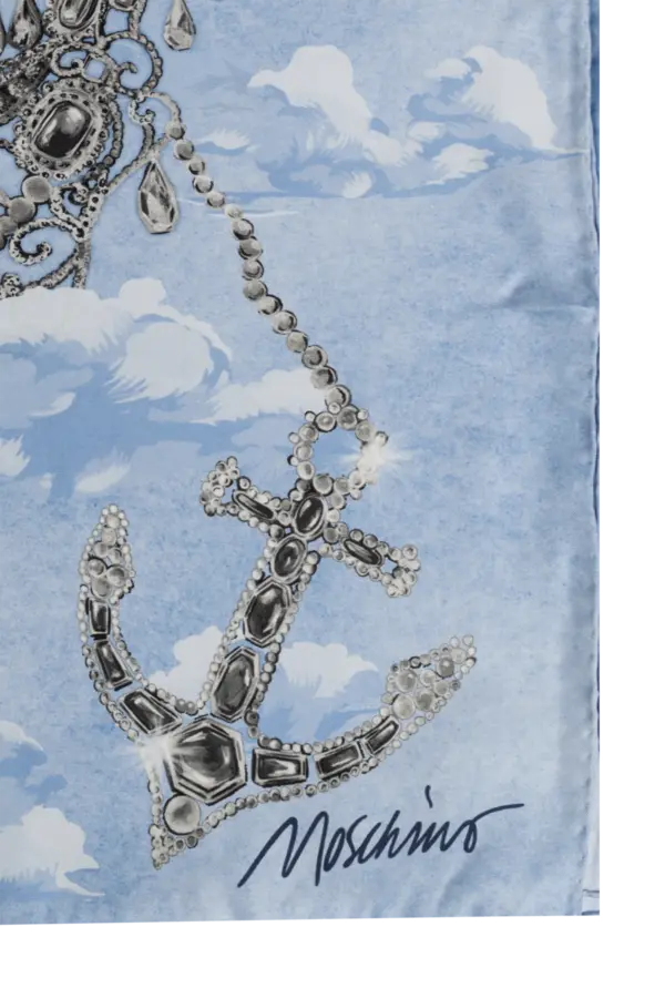 Moschino Silk Scarf With Print