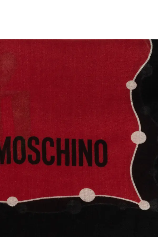 Moschino Wool Scarf With Logo