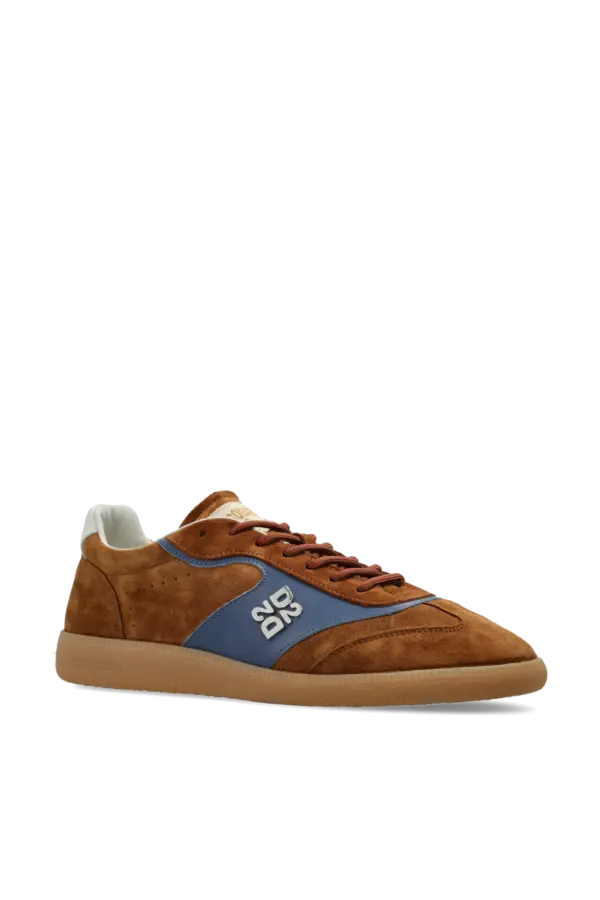 Dsquared2 Rebel Low-top Suede And Leather Sneakers