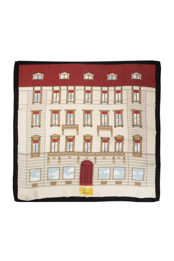 Moschino Silk Scarf With Print