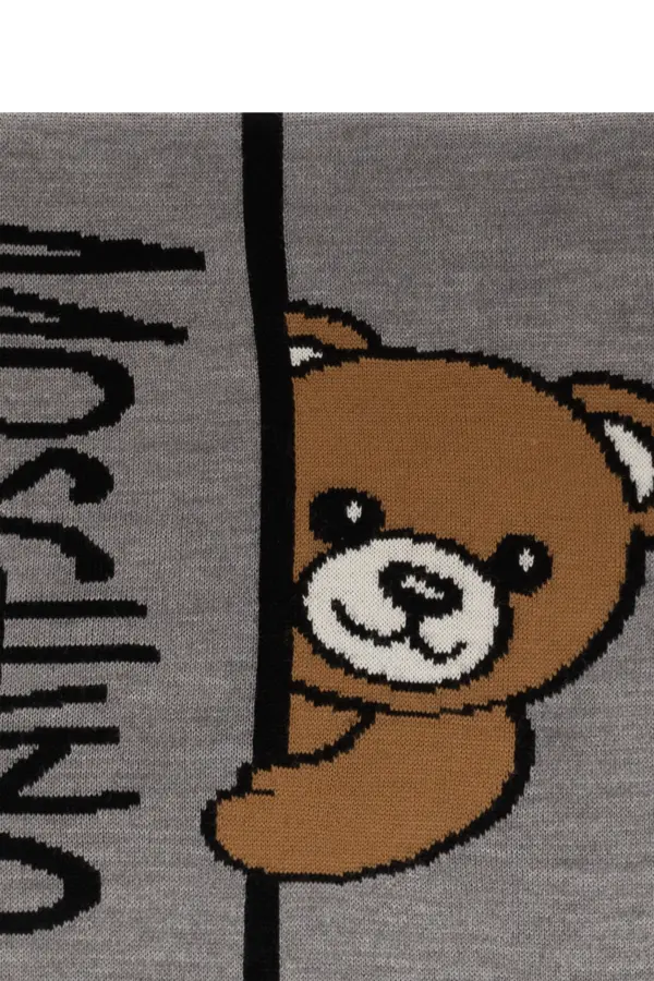 Moschino Scarf With A Characteristic Teddy Bear Motif