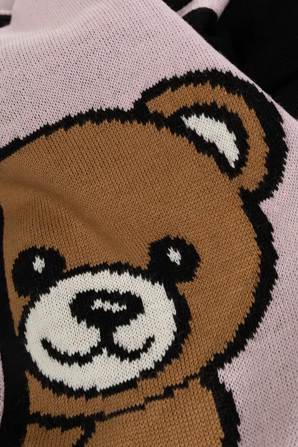 Moschino Scarf With A Characteristic Teddy Bear Motif