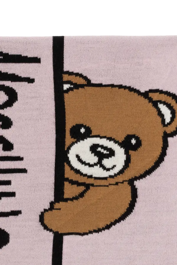 Moschino Scarf With A Characteristic Teddy Bear Motif