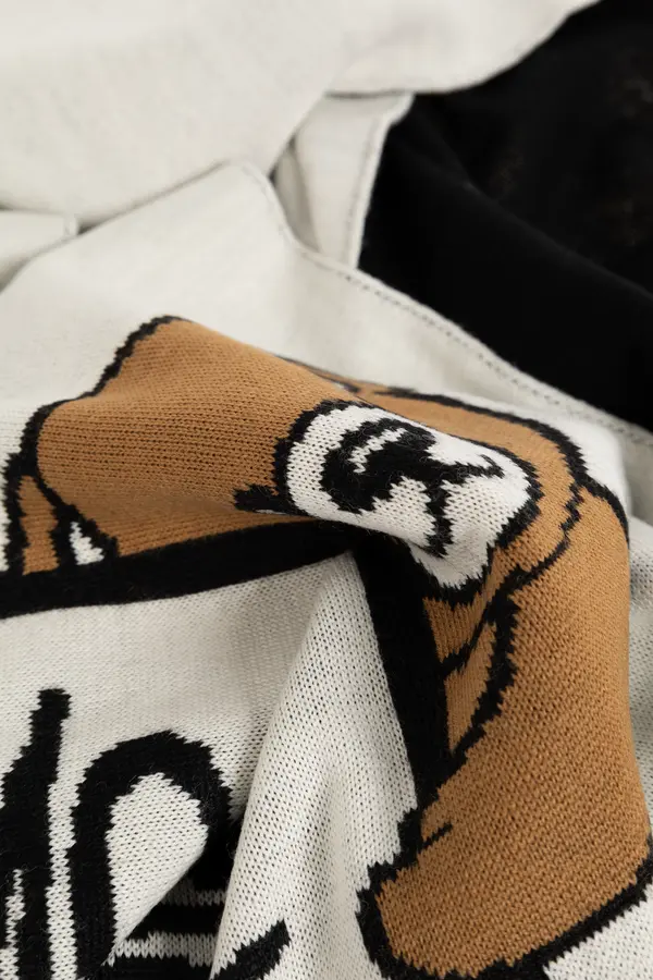 Moschino Scarf With A Characteristic Teddy Bear Motif