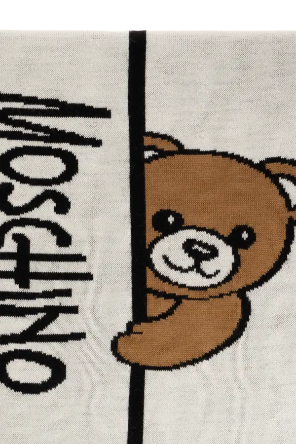 Moschino Scarf With A Characteristic Teddy Bear Motif