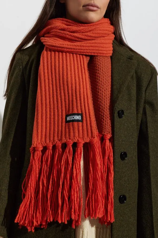 Moschino Scarf With Fringes