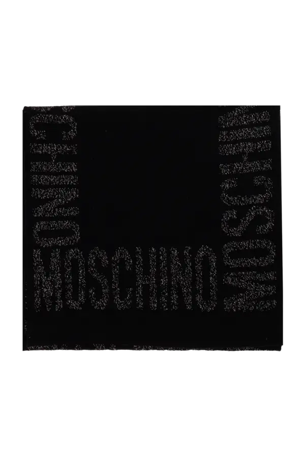 Moschino Scarf With Lurex Thread - Black