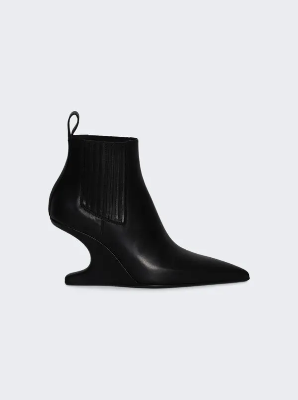 Rick Owens Tower Cantilever 8 Ankle Boots - Black