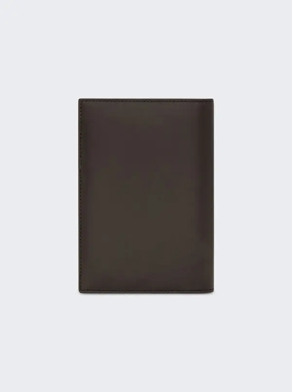 Saint Laurent Paris Passport Case Dark Chocolate And Bordeaux