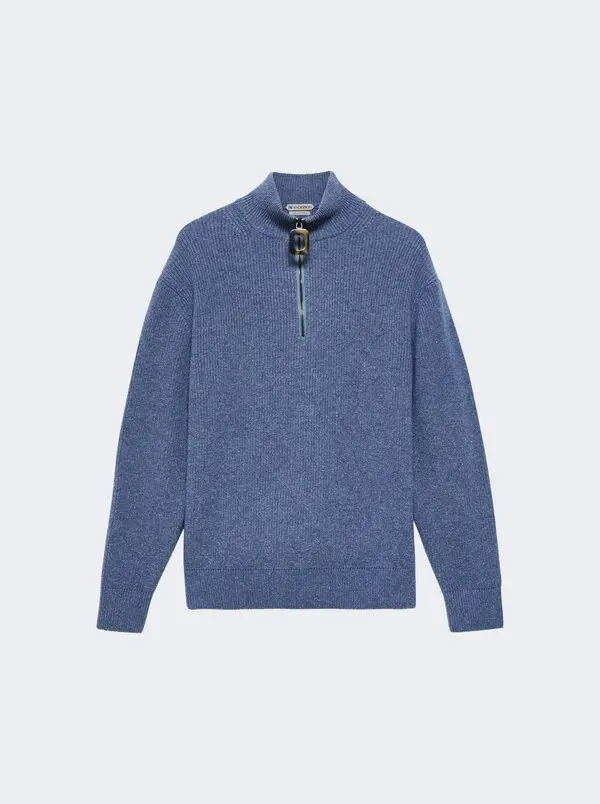 JW Anderson Half-zip Sweater Smoke Blue