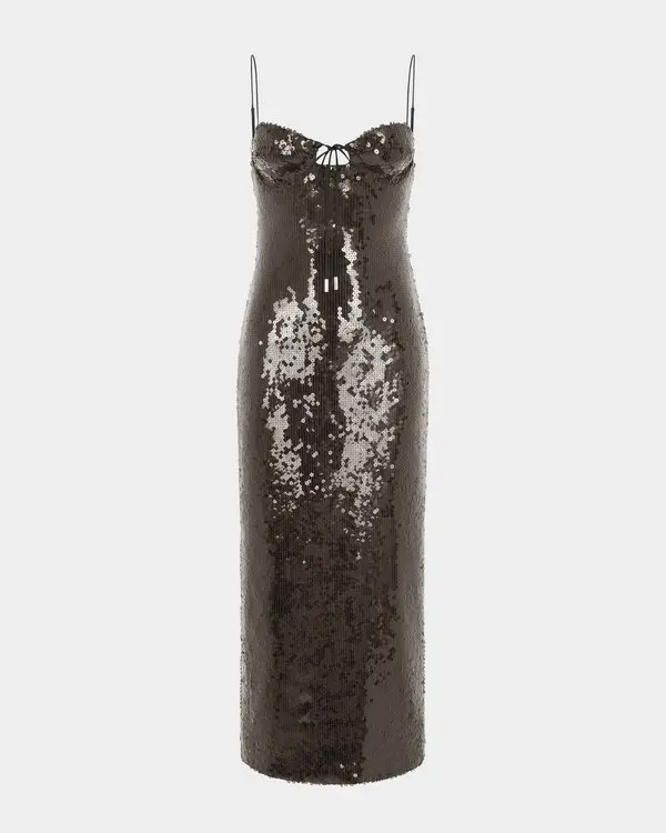 16Arlington Che Midi Dress - Chocolate