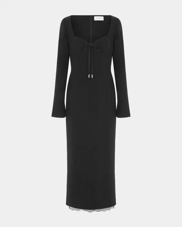 16Arlington Odette Midi Dress - Black