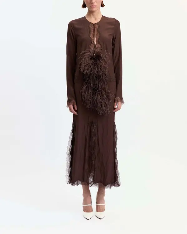 16Arlington Simi Midi Skirt - Chocolate