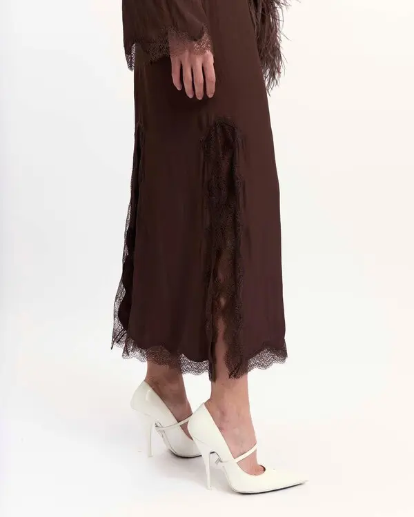 16Arlington Simi Midi Skirt - Chocolate